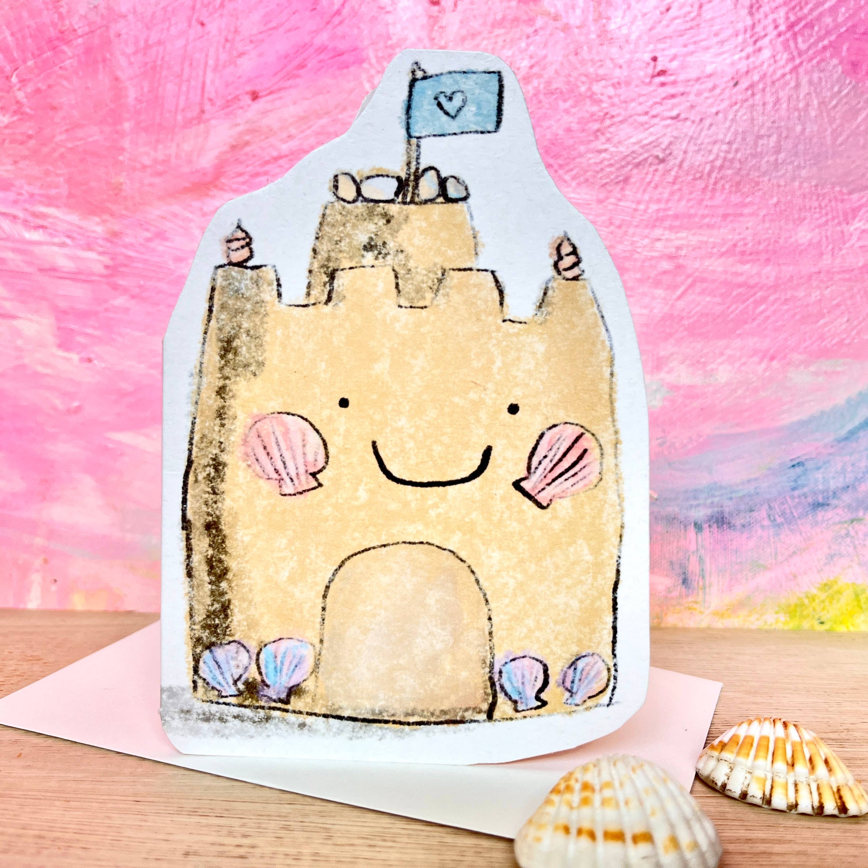 Sandcastle Seaside Card – SW Coast Refills